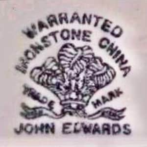 English Ironstone Pitcher 1800s 160 Ozs John Edwards Aesthetic Movement ...