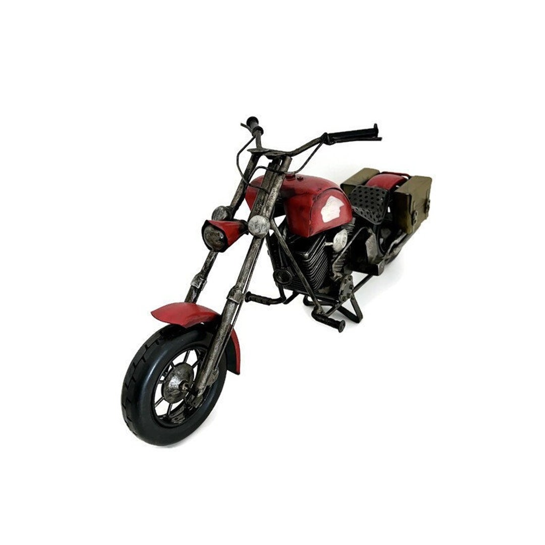 Motorcycle Model 15"w | Indian Scout Chopper | Old School Memorabilia ...