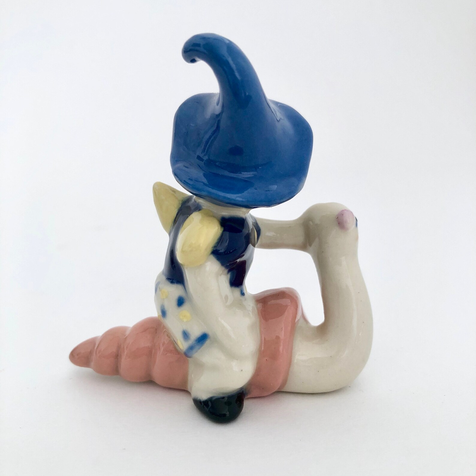 Pixie Riding a Snail Figurine 1940s Signed Betty Harrington - Etsy