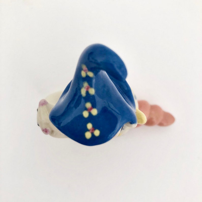 Pixie Riding a Snail Figurine 1940s Signed Betty Harrington - Etsy