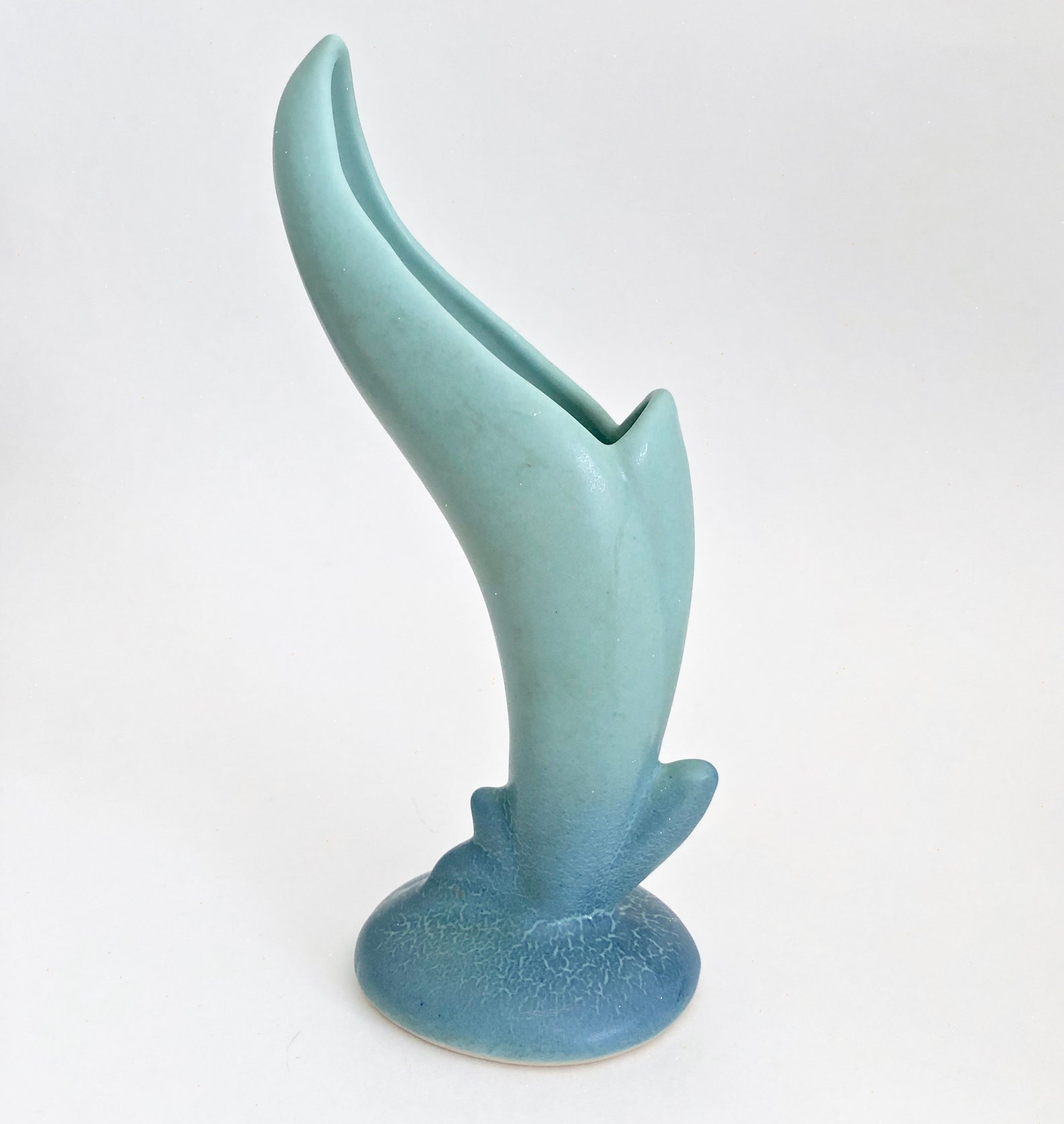Van Briggle Vase 1960s 9" H | Bird of Paradise Design | Mid-century ...