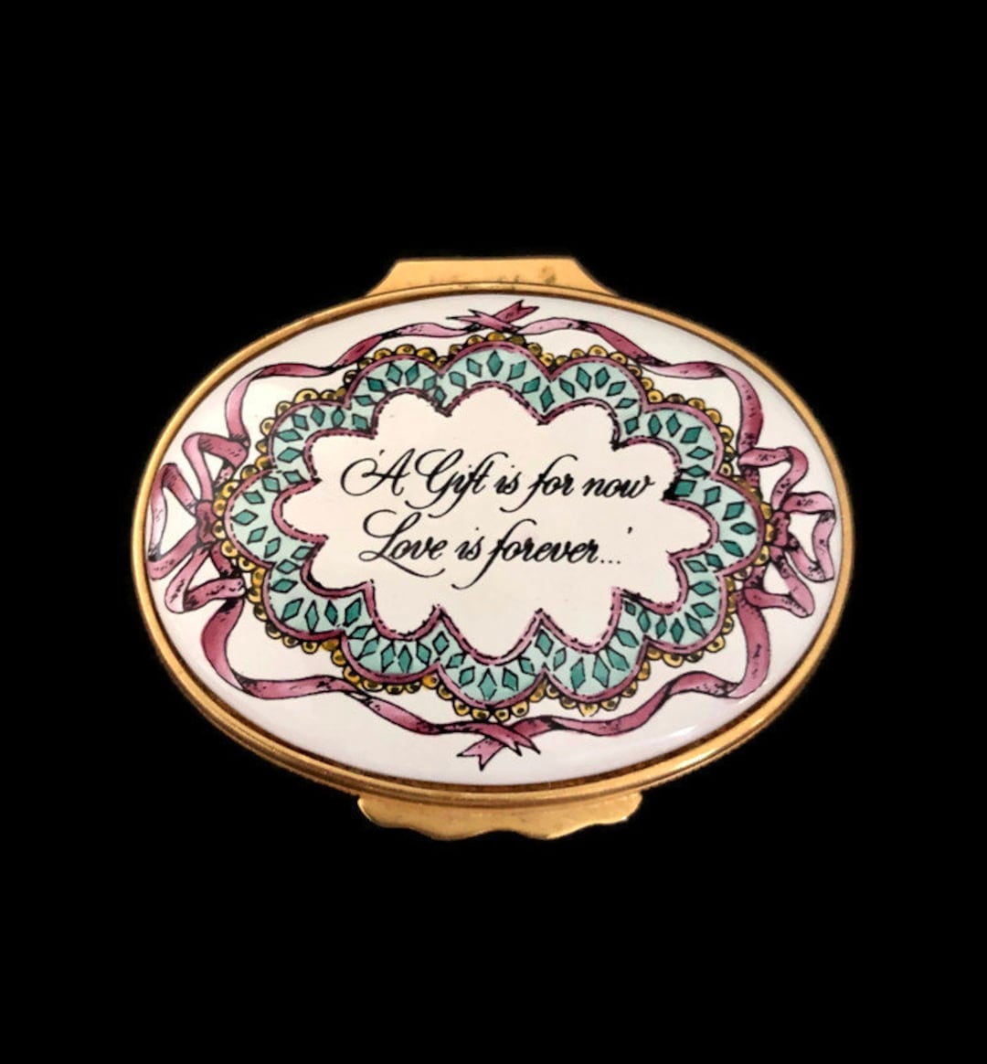 HALCYON DAYS Enamel Box 1970s | A Gift is for Now Love is Forever ...