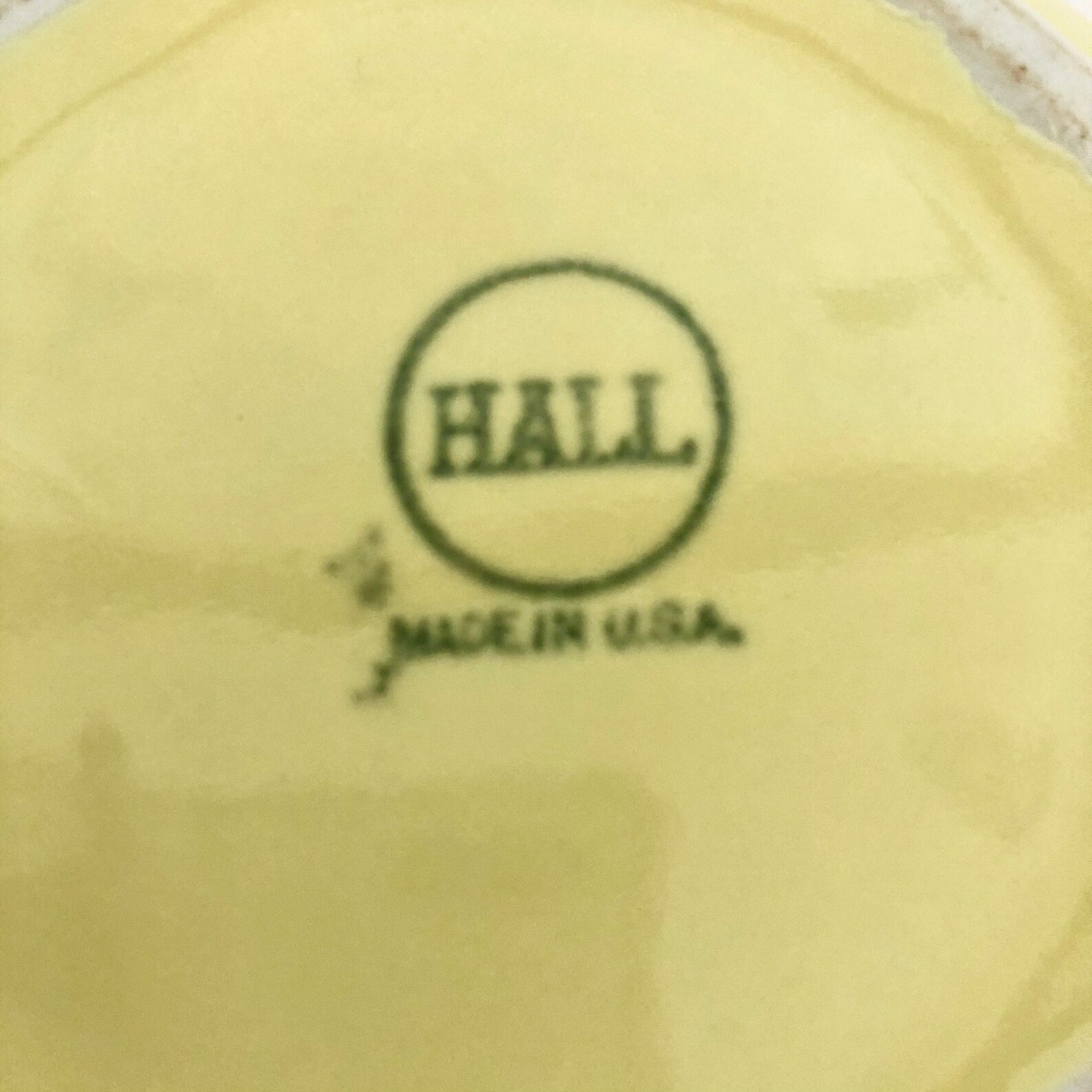 Yellow HALL Teapot 1950s Art Deco Vintage Tea Ware | Etsy