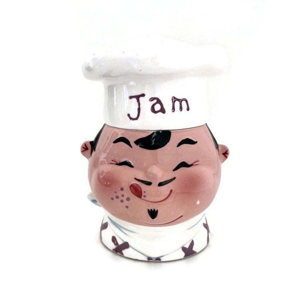 Chef Jam Jar NAPCO 1950s | Signed Jam Container With Ladle | Kitchen ...