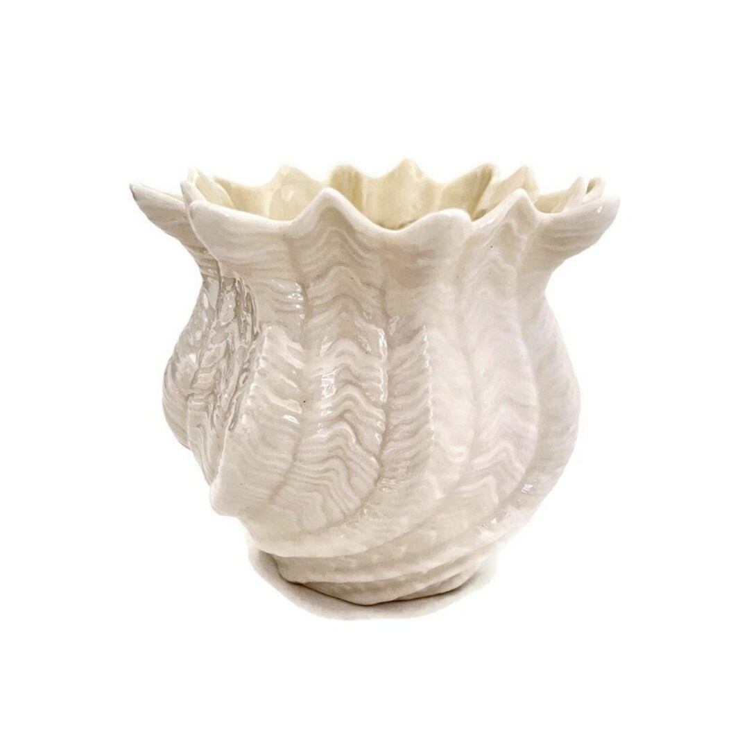 Belleek Neptune Cachepot | Made in Ireland | Coastal Home | Seaside ...