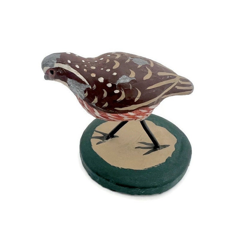 Vintage Bobwhite Quail Figure 1950s Hand Painted Cast Metal - Etsy