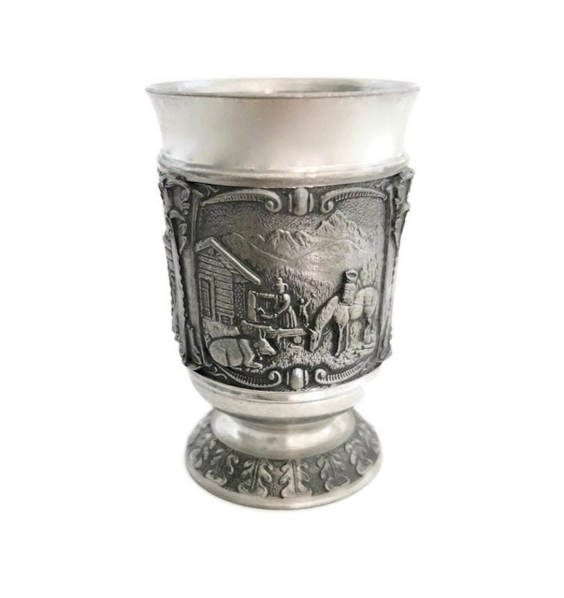 German Pewter Shot Cup 1970s Retro Beer Shot Vintage - Etsy