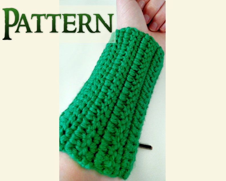 Archery Bracer Easy Crochet Pattern | Wrist Arm Guard Halloween Pattern ...