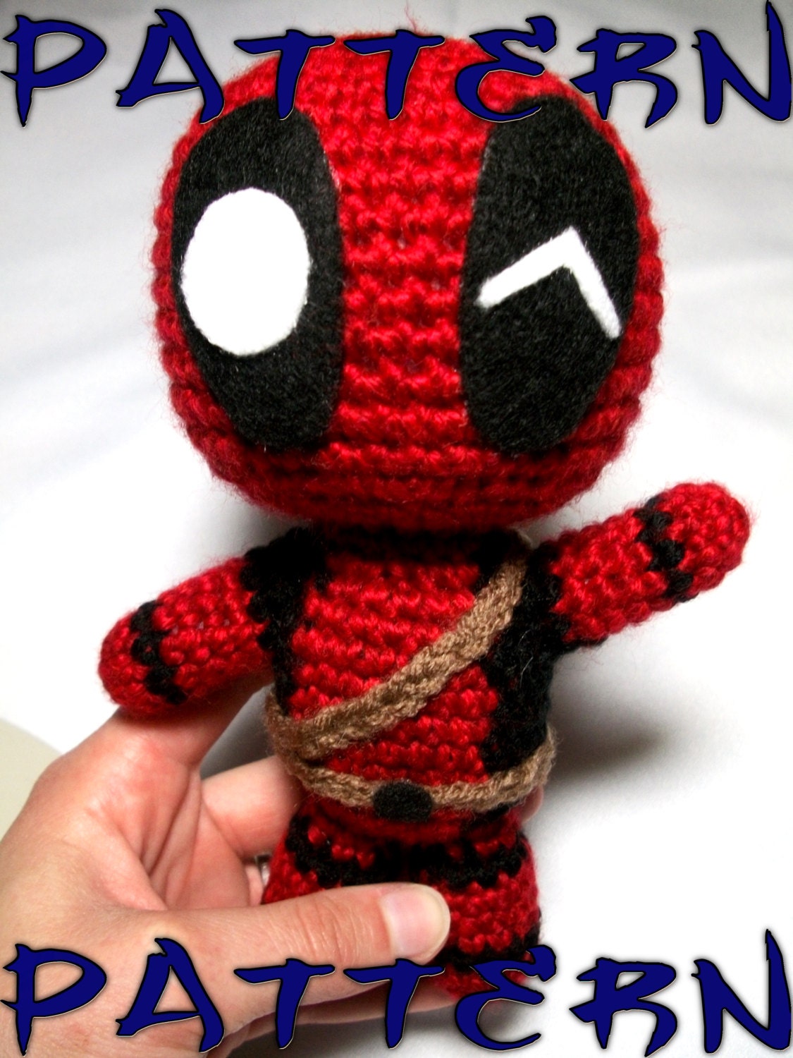Deadpool Crochet Pattern Marvel Amigurumi Crochet Pattern Superhero ...
