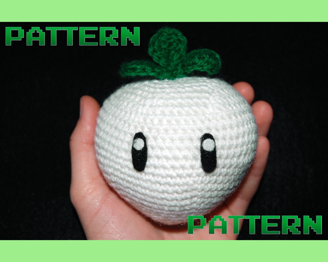 Princess Peach Mario Turnip Easy Crochet Pattern, Crochet Amigurumi ...