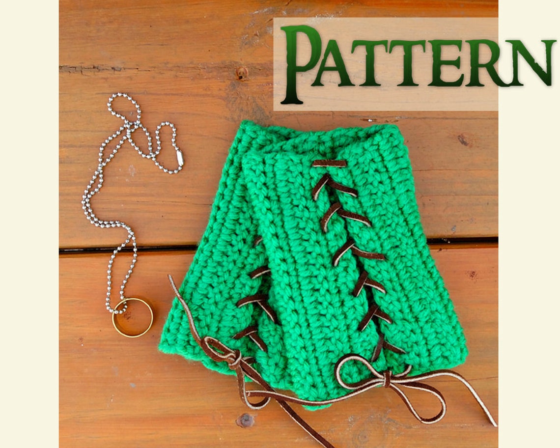 Archery Bracer Easy Crochet Pattern | Wrist Arm Guard Halloween Pattern ...