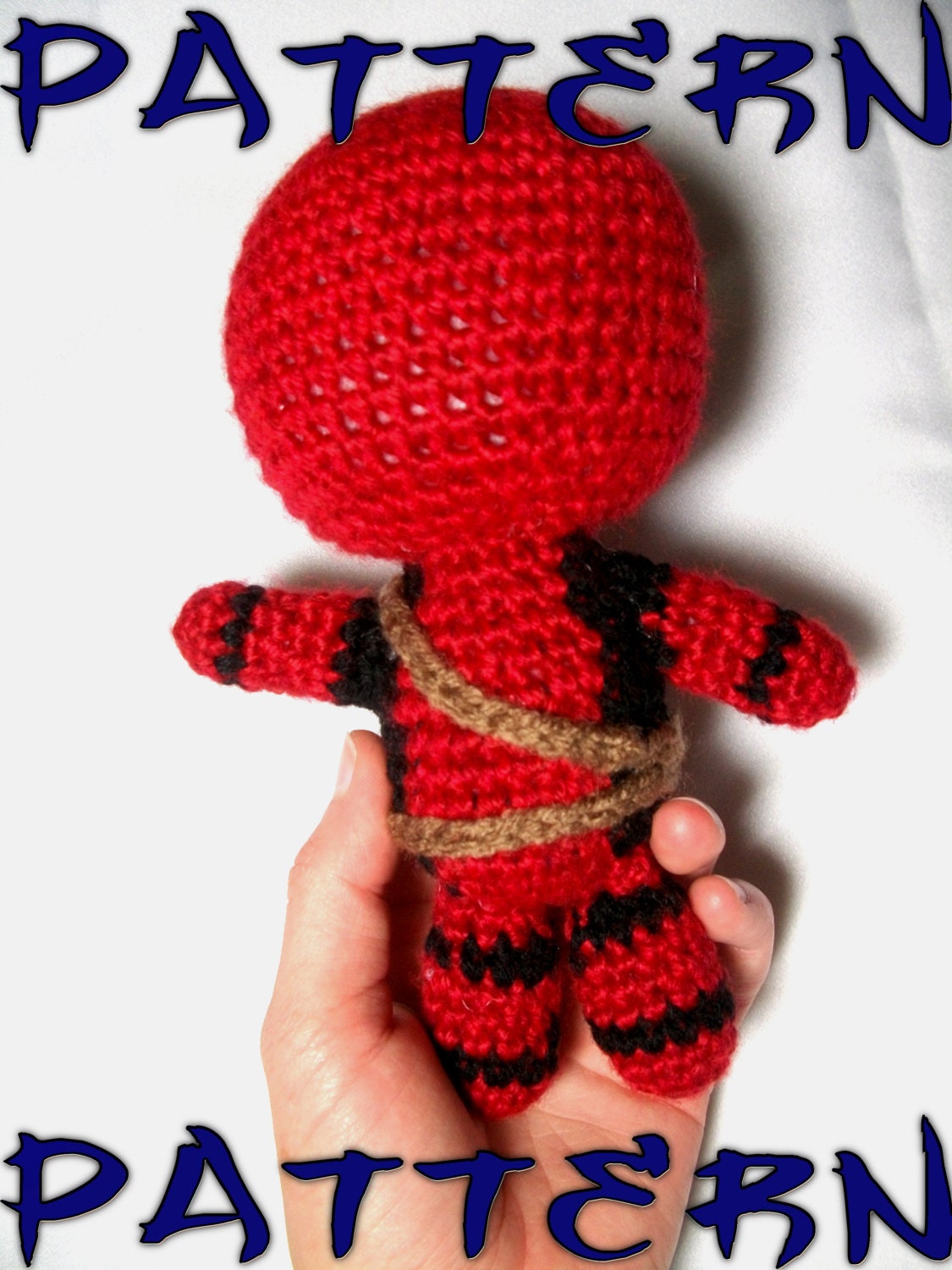 Deadpool Crochet Pattern Marvel Amigurumi Crochet Pattern - Etsy