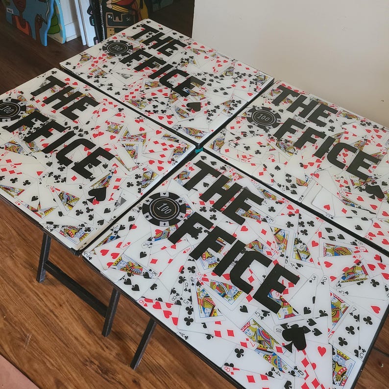Playing Cards Custom Folding Tray Tables - Etsy