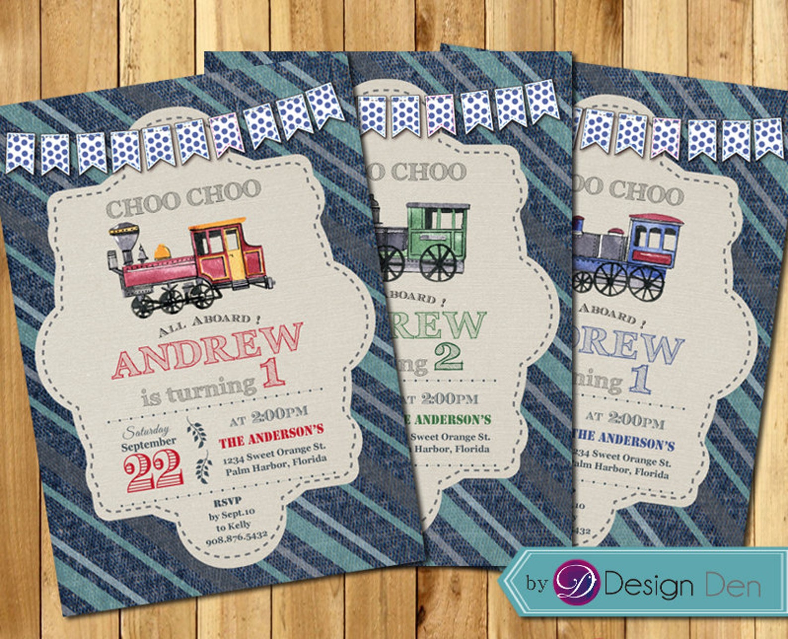 Vintage Train Birthday Invitation Train Lover Invitation | Etsy