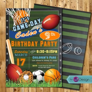 EDITABLE All Star Invitation / Sports Theme / Boy Sports - Etsy