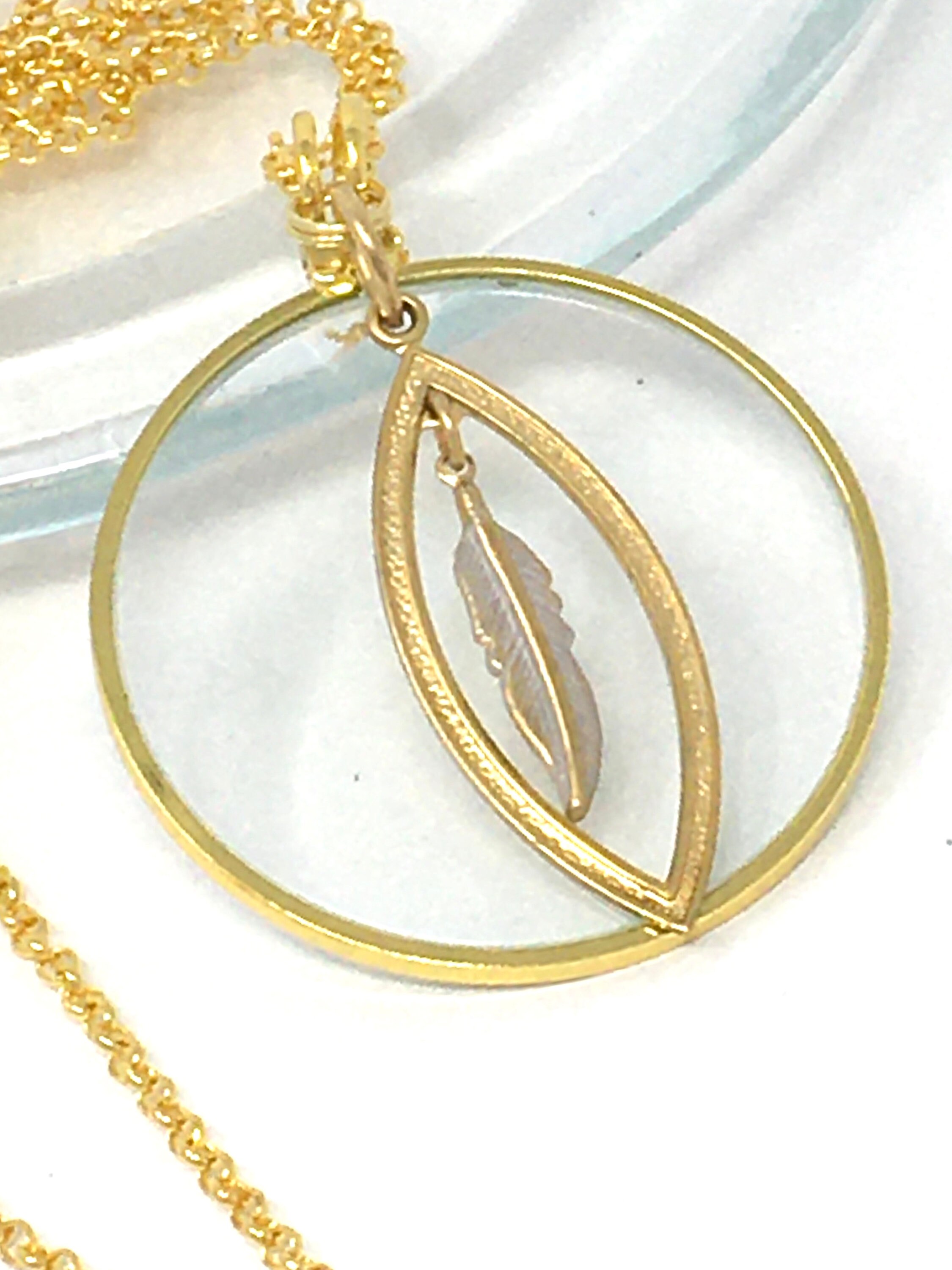 Gold Magnifying Glass Necklace Long Necklace Monocle Necklace Magnifying Pendant
