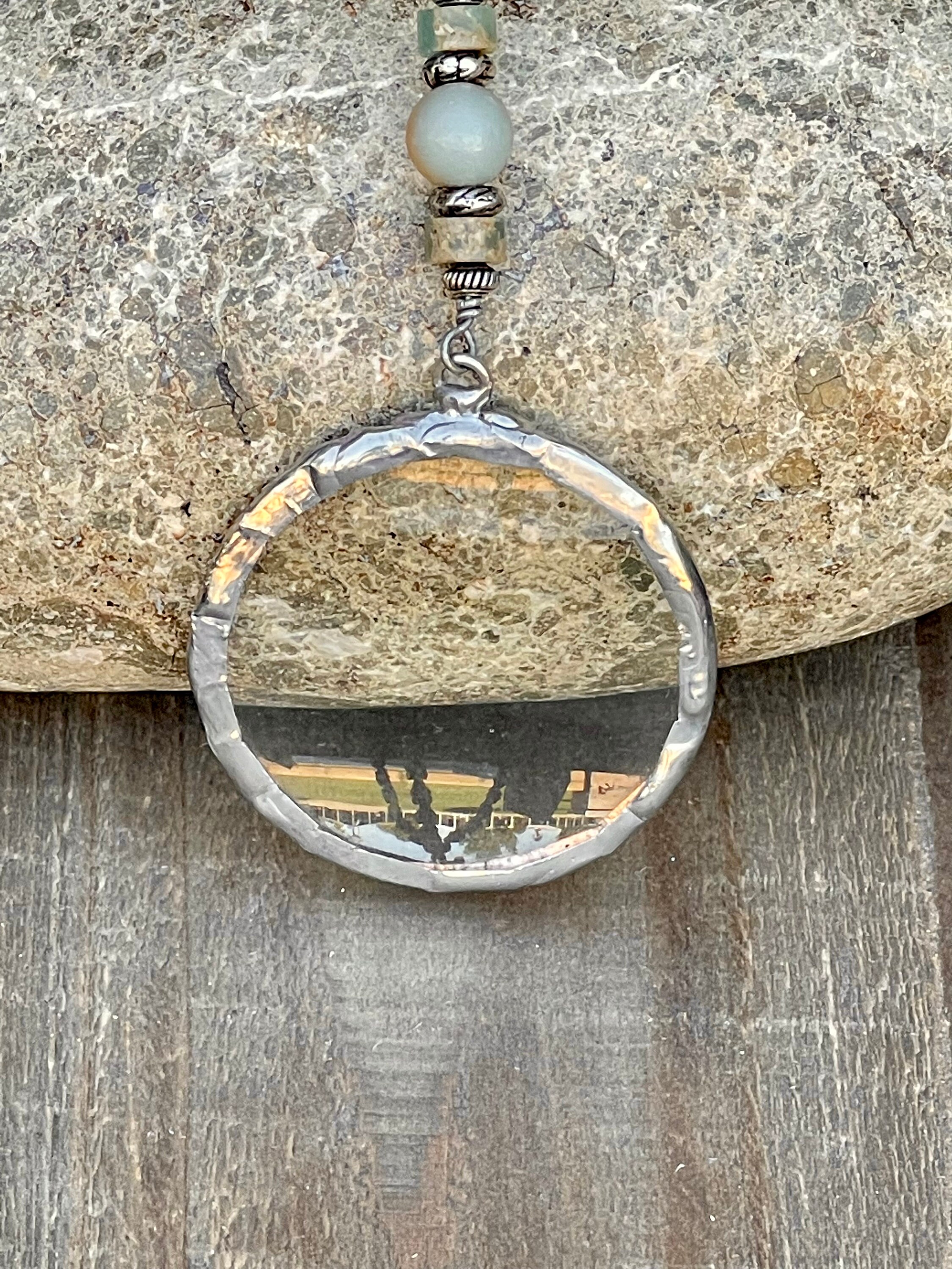 Sterling Silver Magnifying Glass Necklace, Sterling Silver Monocle ...