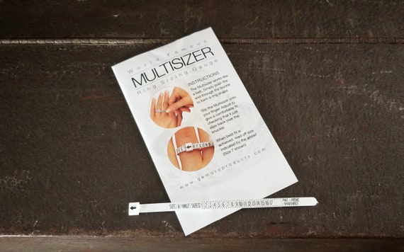 Reusable Custom Ring Sizing Gauge measure your ring size | Etsy