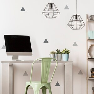 Triangle Wall Decals // Office Decor / Farmhouse Decor / Bedroom Wall ...