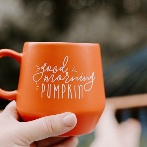 Fall Mug Pumpkin Coffee Mug / Good Morning Pumpkin / Fall - Etsy