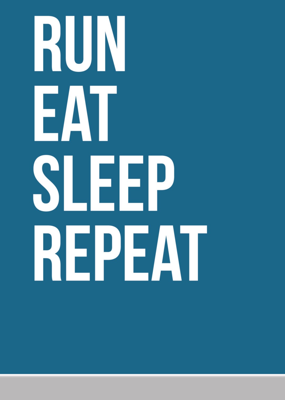 Gym Wall Decal - Run Eat Sleep Repeat - Fitness Exercise Wall Decor Gym ...