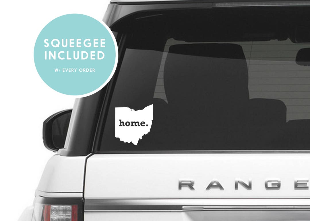 State of Ohio Home Car Decal - Ohio Home Car Sticker Ohio Home Decor ...
