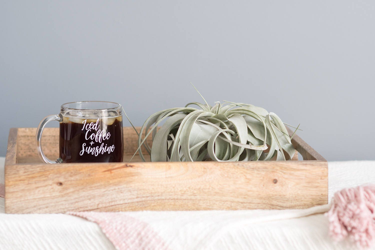 Iced Coffee Mug Spring Decor Iced Coffee and Sunshine Glass | Etsy