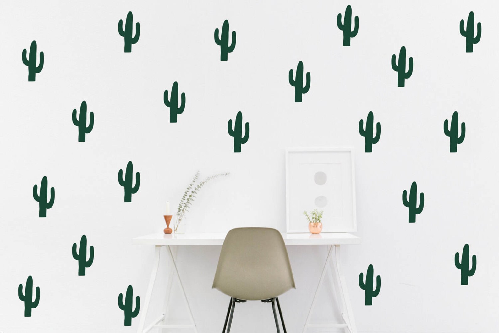Cactus Decal // Plant Decor / Tropical Decor / Succulent Wall | Etsy
