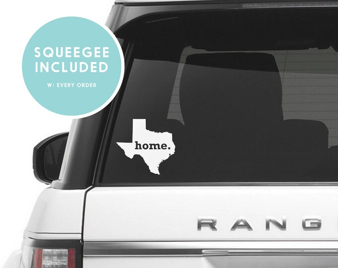 Texas Home Car Decal - Texas Car Decal Texas Home Car Sticker Texas ...