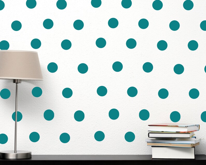 Black Polka Dot Decals Nursery Decor Removable Wallpaper | Etsy