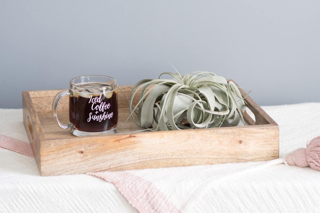 Spring Mug - Glass Coffee Mug Cute Coffee Mug Iced Coffee Mug Gift ...