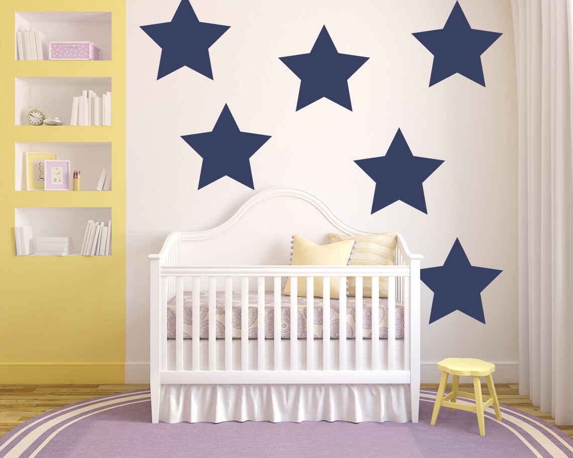 Big Stars Wall Decal Home Decor Bedroom Wall Stickers Office - Etsy