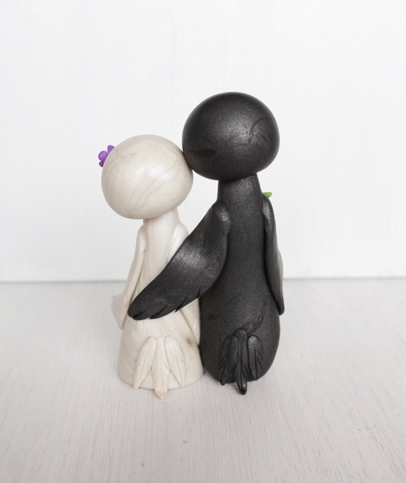 Raven Wedding Cake Topper Love Birds Bird Wedding Cake | Etsy