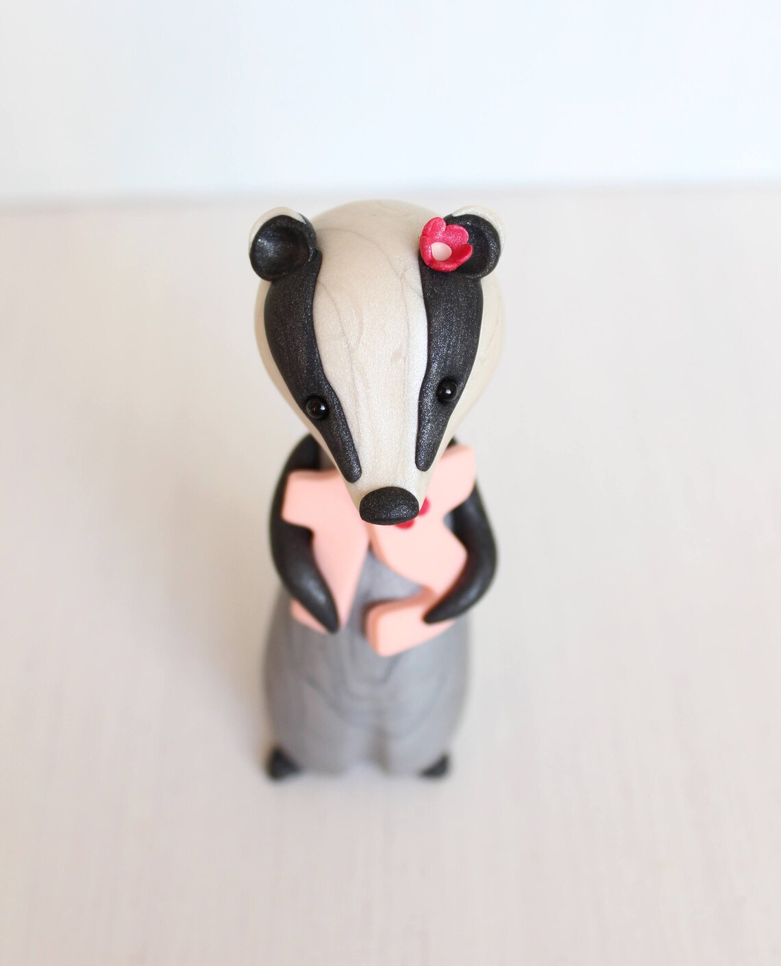 Badger Birthday Cake Topper Personalised Polymer Clay | Etsy