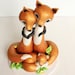 Fox Family Cake Topper: Woodland Baby Shower Keepsake - Etsy