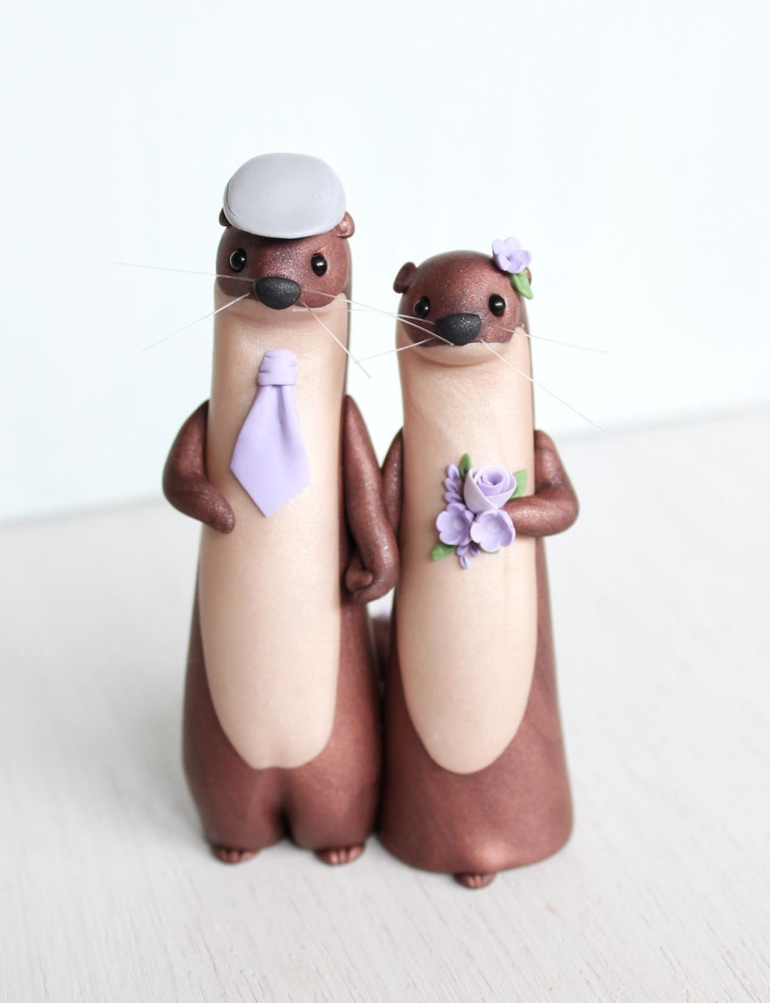 River Otter Wedding Cake Topper - Figurine by Heartmade Cottage ...