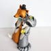 Fox and Raccoon Personalized Animal Clay Cake Topper and - Etsy