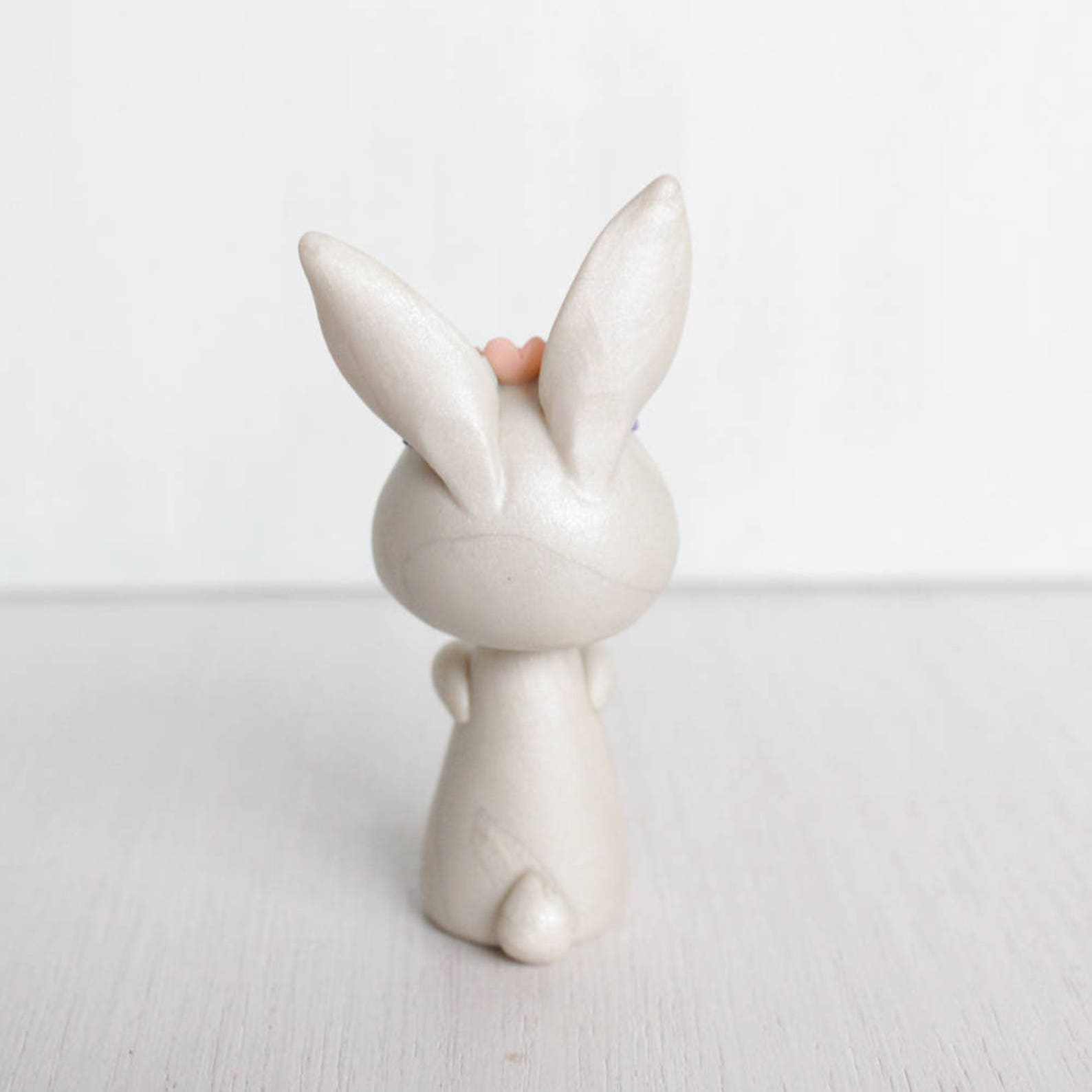 White Rabbit Clay Figurine Boho Style Bunny Sculpture | Etsy UK