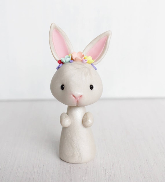 Clay Bunny Sculptures