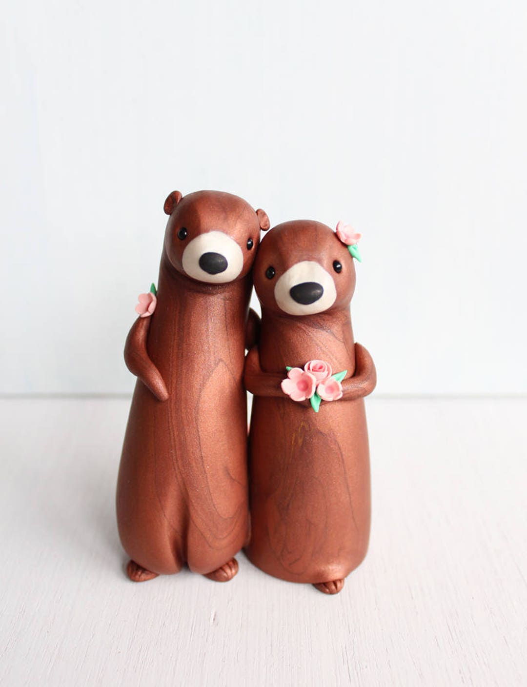 Handmade Marmot Wedding Cake Topper: Rustic Woodland Figurine - Etsy