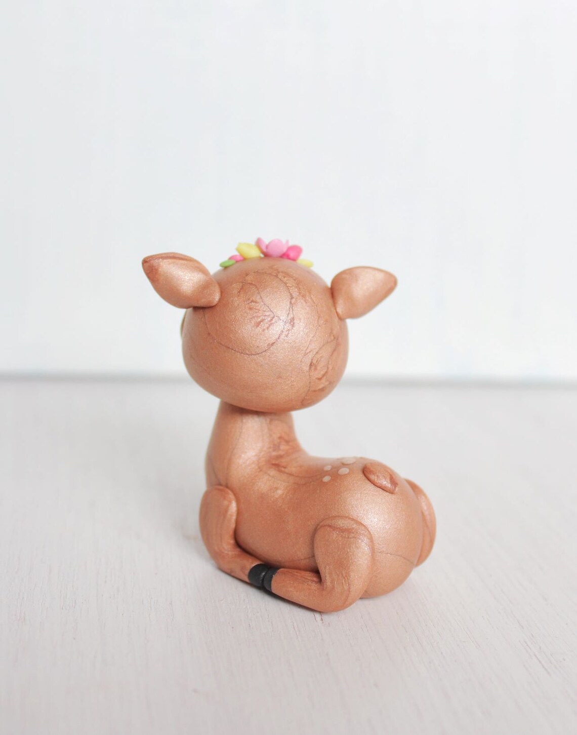 Fawn Woodland Clay Cake Topper and Keepsake Perfect for | Etsy