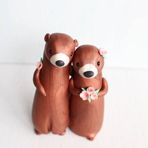 Marmot Wedding Cake Topper - Original Handmade Clay Figurine by ...