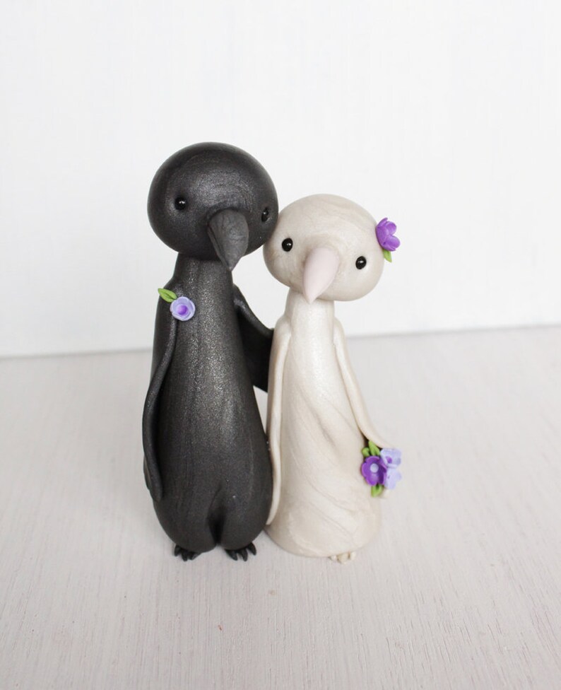 Raven Wedding Cake Topper Love Birds Bird Wedding Cake | Etsy