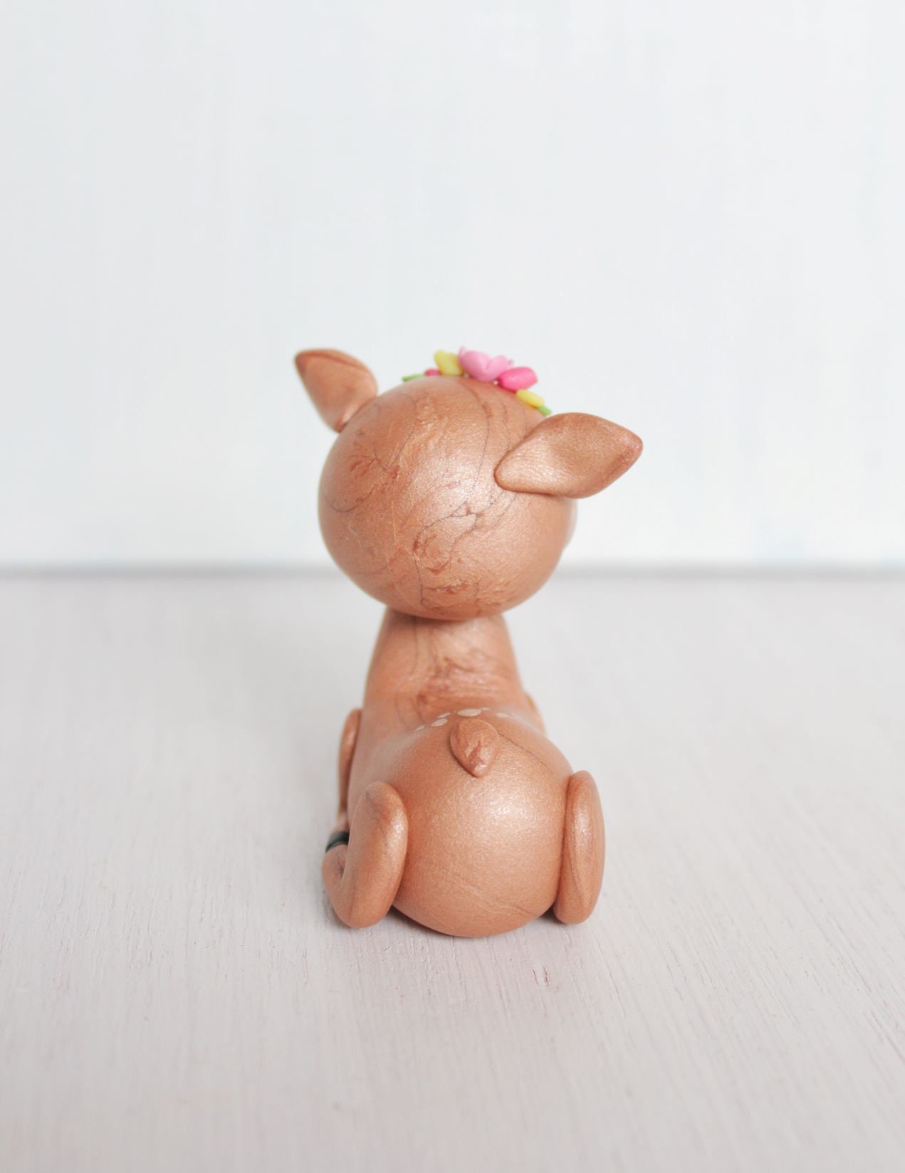 Fawn Woodland Clay Cake Topper and Keepsake Perfect for - Etsy