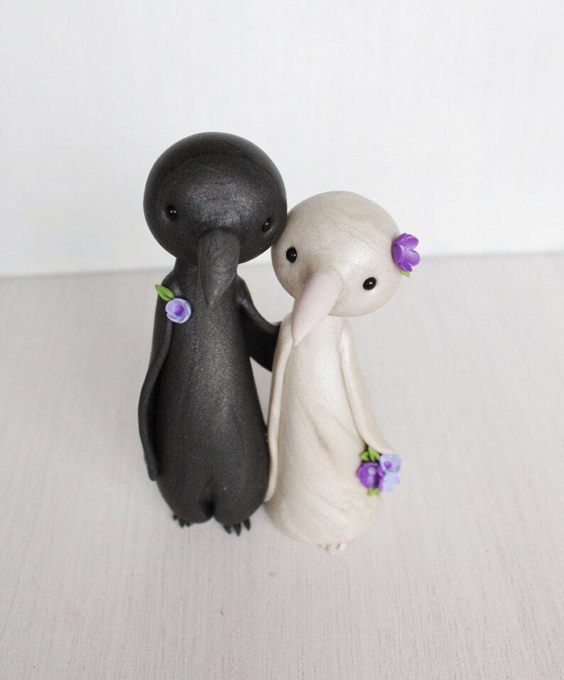 Raven Wedding Cake Topper Love Birds Bird Wedding Cake | Etsy