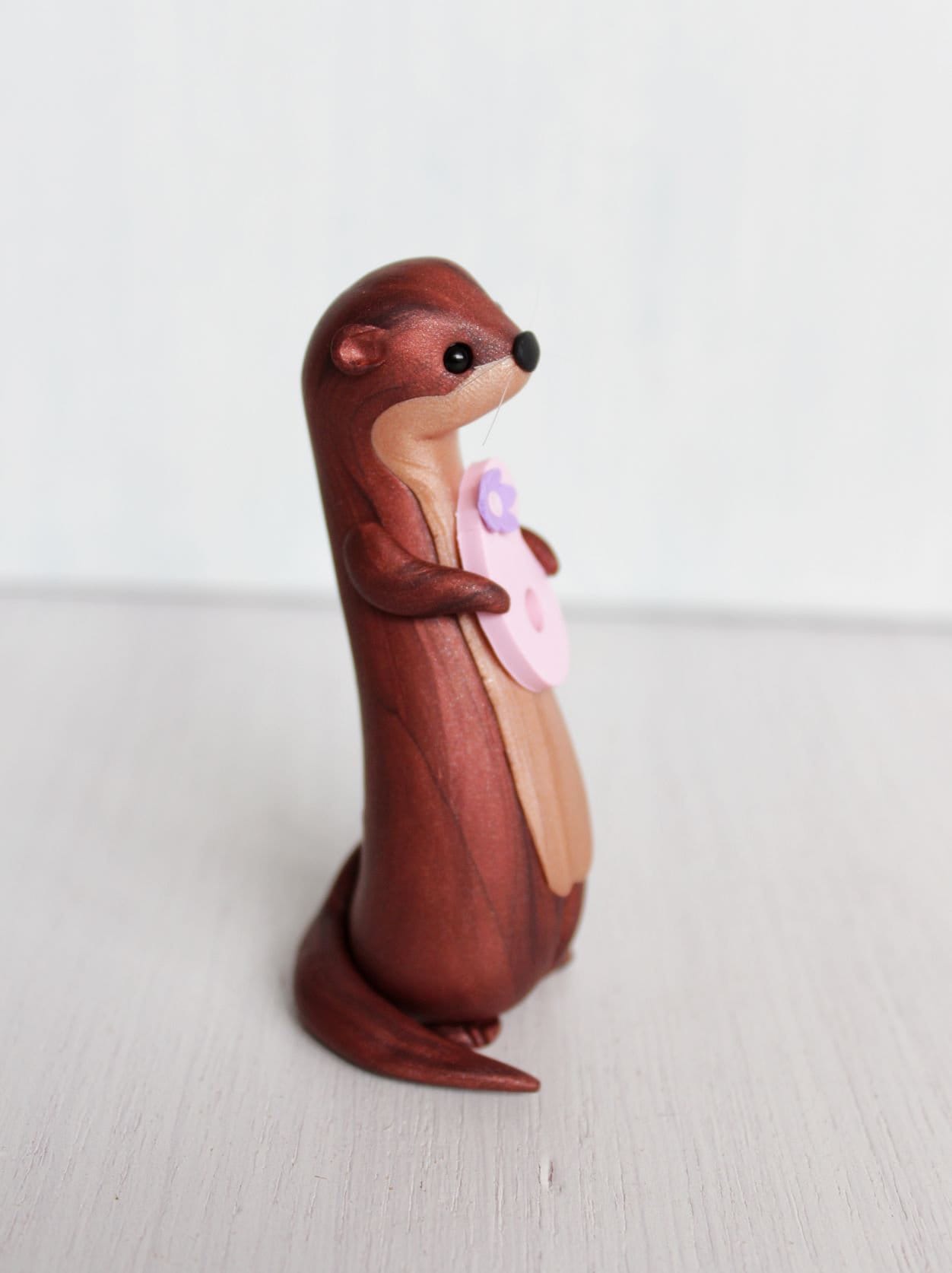 Otter Birthday Cake Topper - Personalised Polymer Clay Figurine by ...