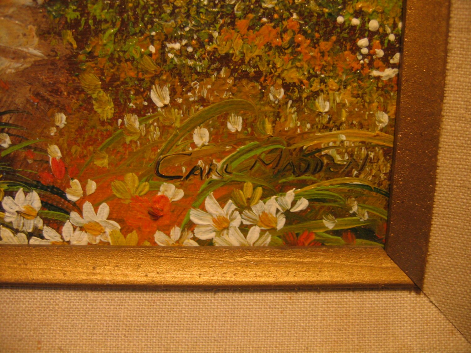 CARL MADDEN (listed Artist) - Framed Vintage Original Landscape Oil ...