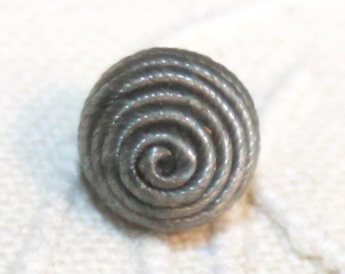 Antique Silver Grey Overlay Ribbon Glass Button Charm String Overlay ...