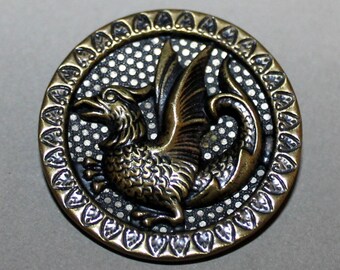 Dragon Button | Etsy