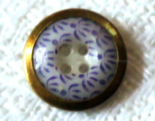 Antique Calico Button 119 Pattern Lavender Purple Design - Etsy